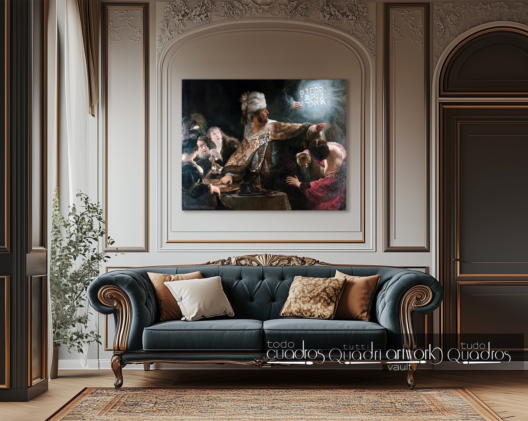 Religious painting, oil paintings of Saints and biblical scenes.