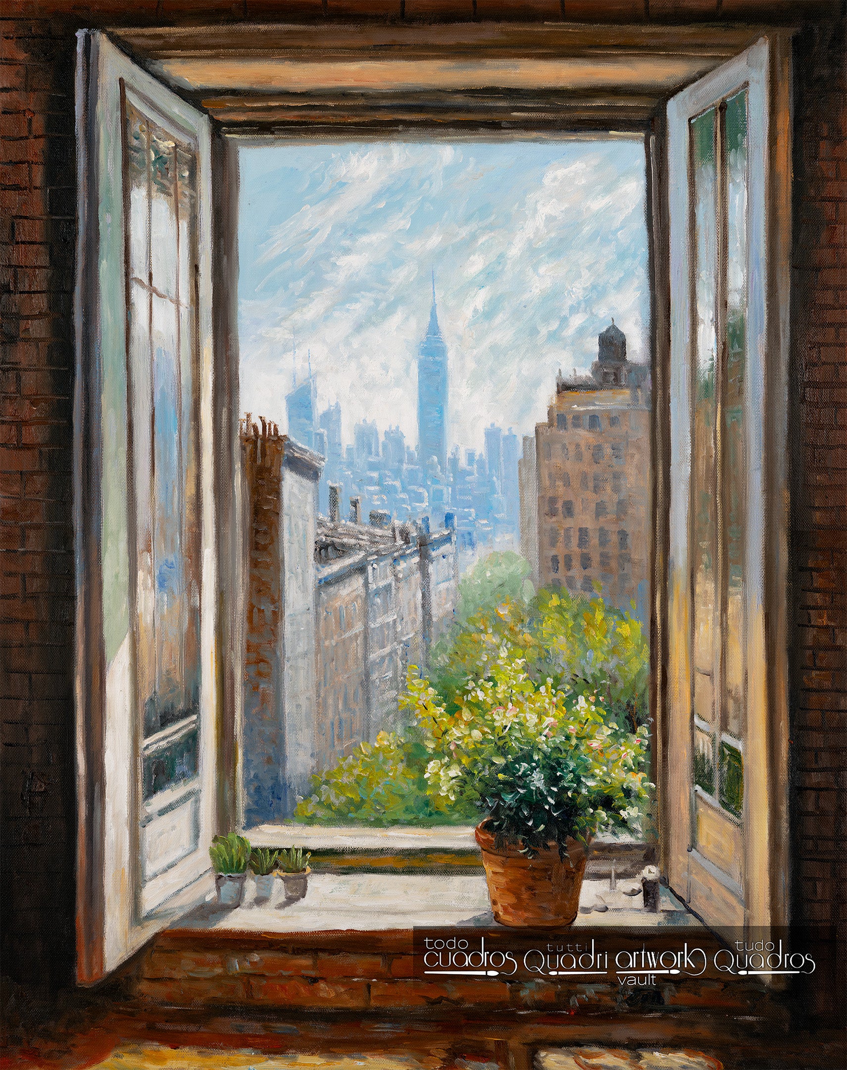 Light, Nature, and Metropolis: Modern Monet-Style Oil Painting